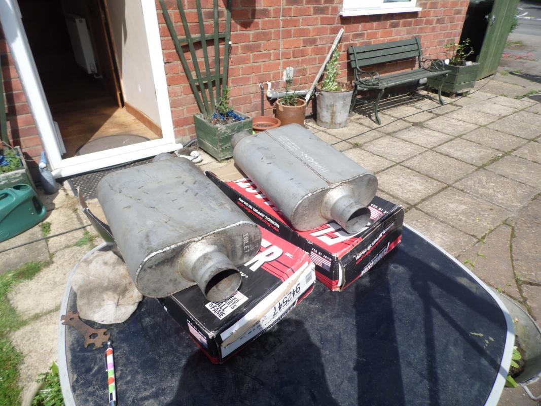 Aluminium Radiator and Flowmaster exhaust silencers for sale
