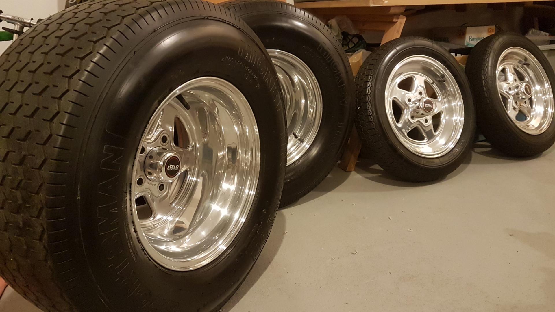 Weld Pro star Wheels & Mickey Thompsons 12" & 4.5" setup