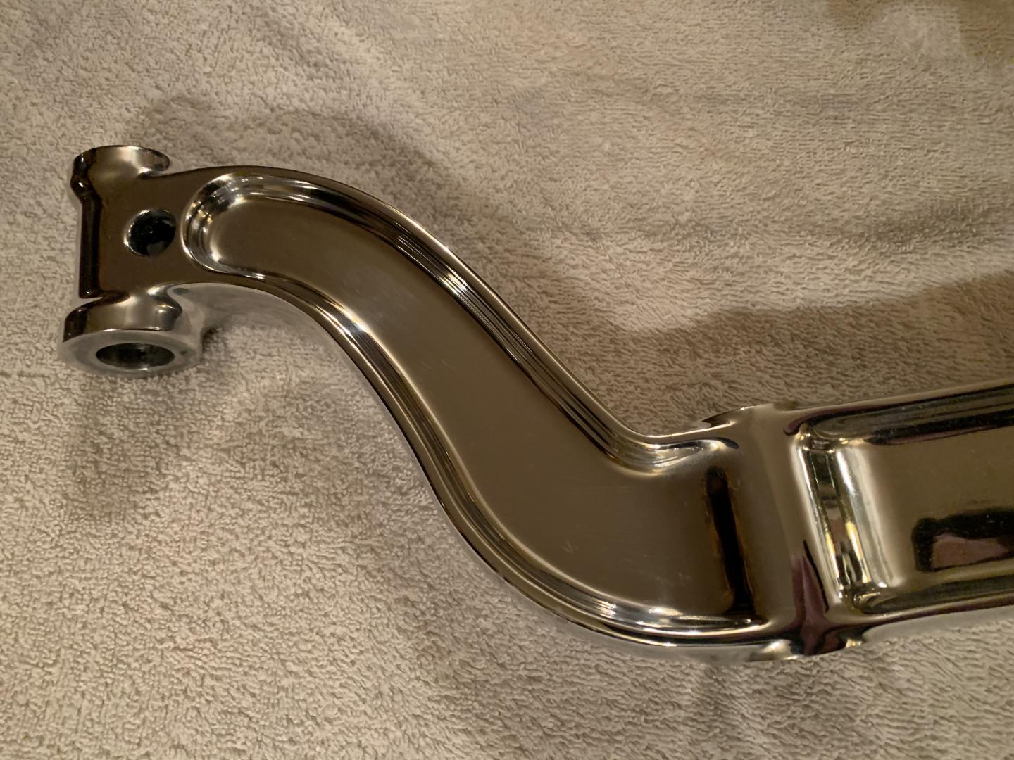 Polished Solid Aluminium Super Bell Front Beam 5'' Drop