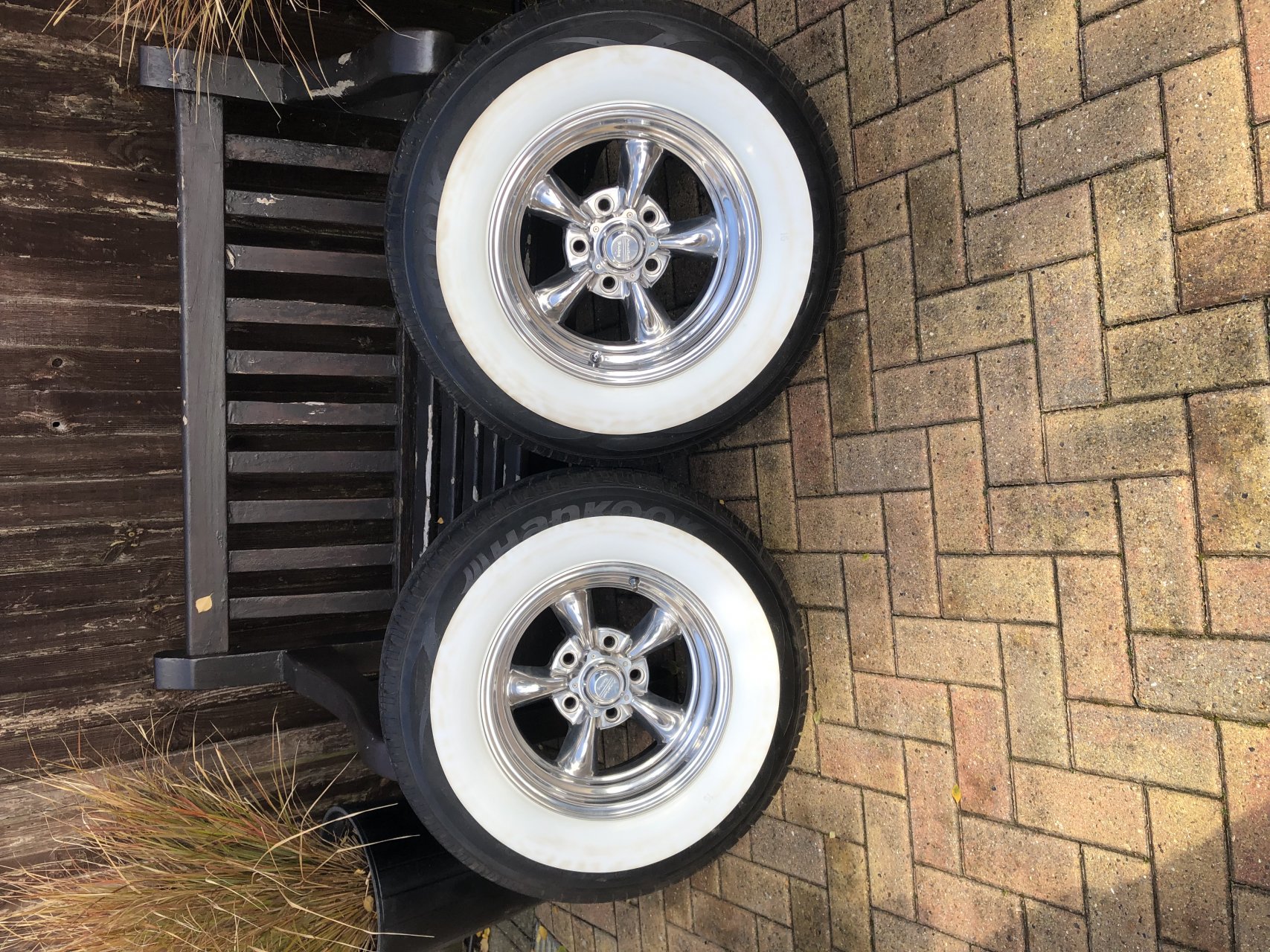 Pair of American racing torque thrust ll wheels